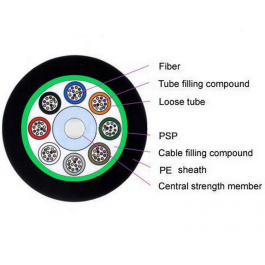 4 core (Unarmored) Single Mode Outdoor Fiber optic cable