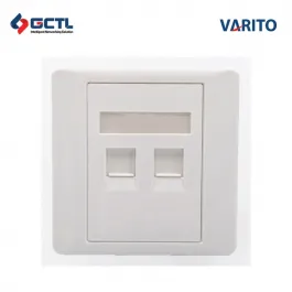 2 Port Dual Socket RJ45 Network FacePlate Price in Bangladesh